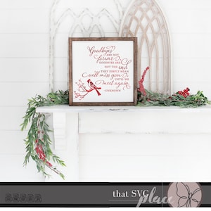 In Loving Memory SVG, Cardinal SVG Png, Cardinal Ornament Svg, Rest in ...