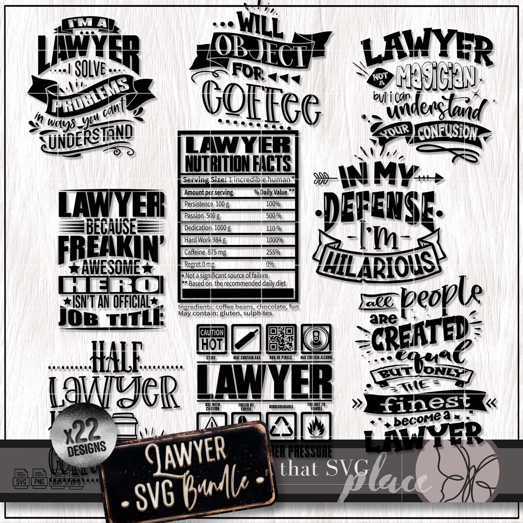 Lawyer SVG PNG Bundle, Law Student SVG, Legal Svg, Lawyer Shirt Svg ...