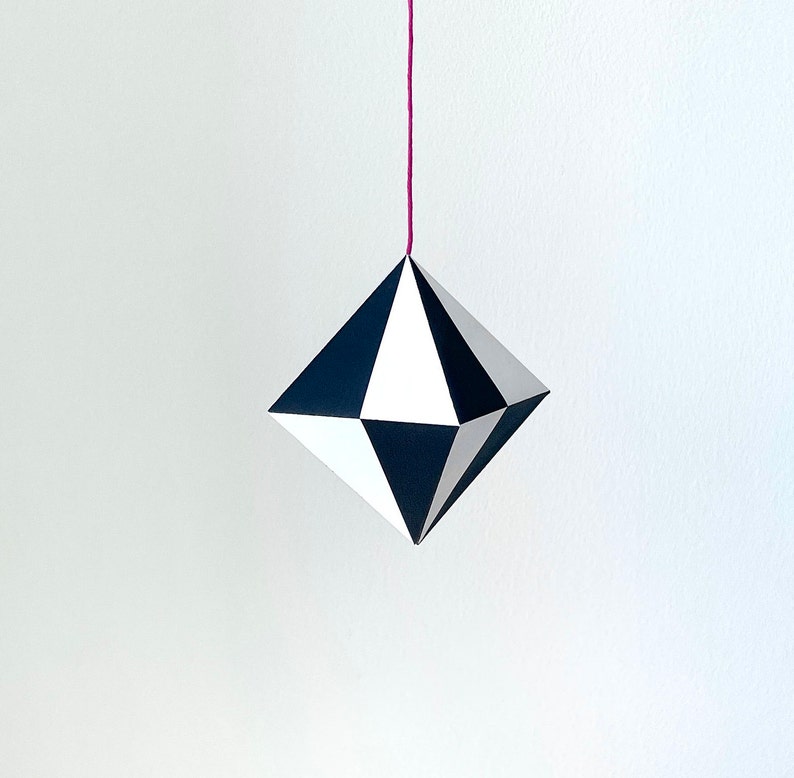 Mobile Trailer Double Pyramid 2 Colors I Handicraft Template With ...