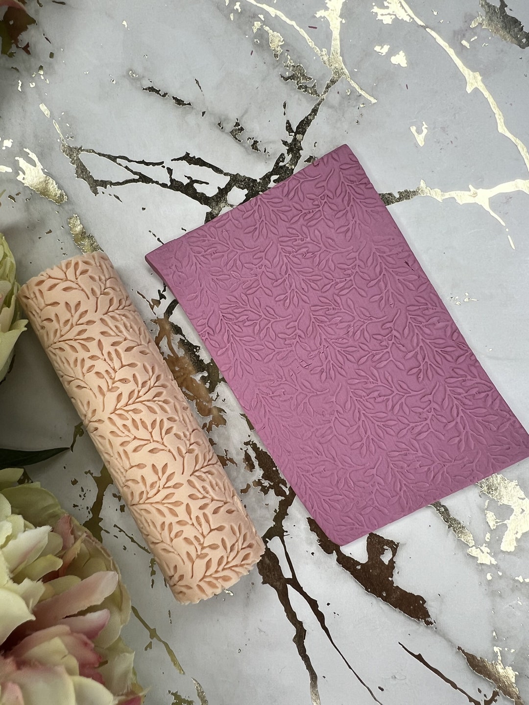 Texture Roller Olive Leaves| Polymer Clay Tools| Hand Roller| Clay ...