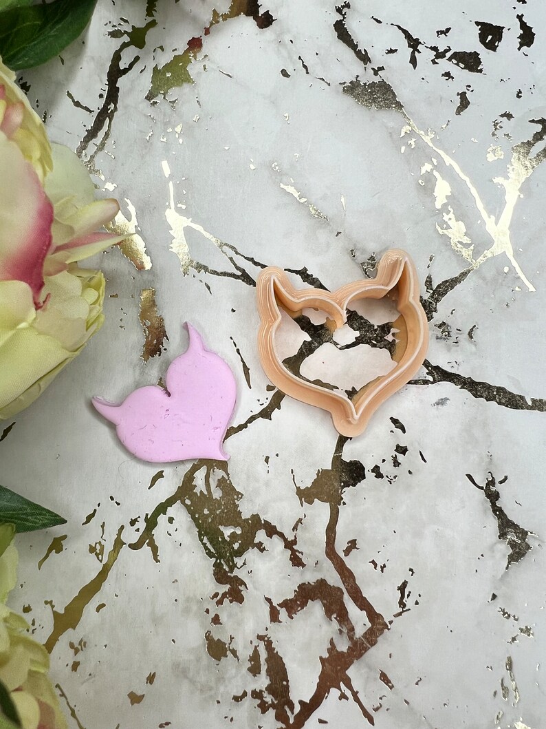 Devil Heart Polymer Clay Cutter Valentine Earrings Jewelry Tool - Etsy UK
