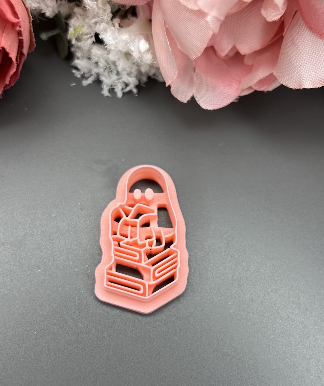 Ghost With Books Polymer Clay Cutter - Halloween Craft Tool for Unique ...