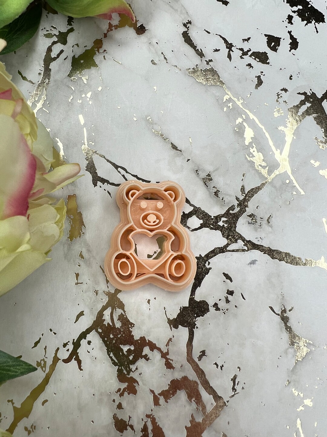 Valentine Teddy Bear Polymer Clay Cutter | Jewelry, Charm, Earrings ...