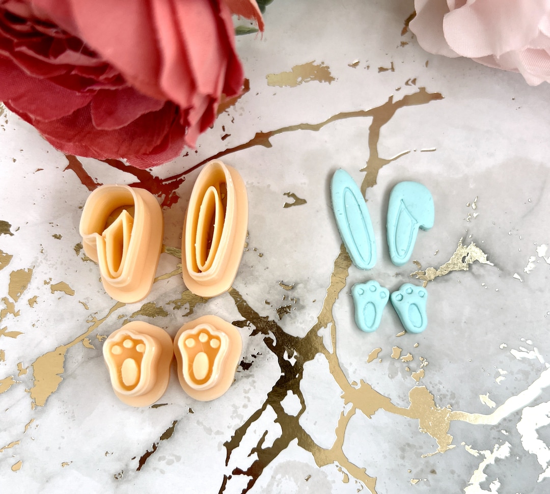 Bunny Ears and Foots Clay Cutters Set| Ceramic Tools| Clay Tools ...