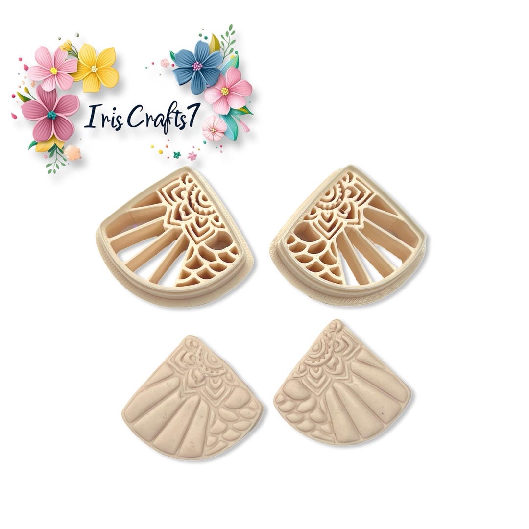 Mandala Fan Polymer Clay Cutter for Earring & Jewelry Making Tool - Etsy