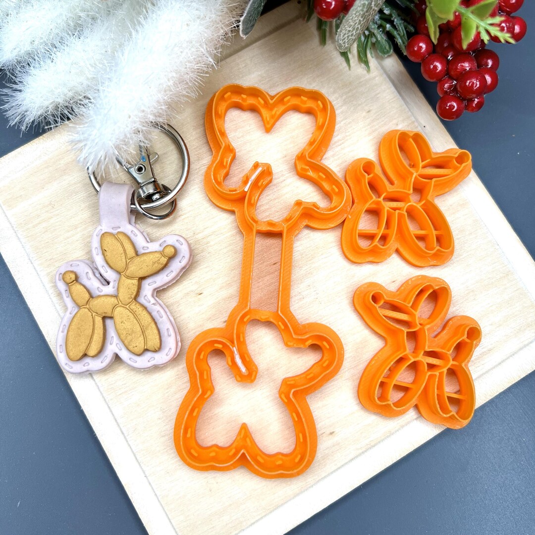 Clay Cutters for Stitch Keychain Balloon Dog – Cute Earring & DIY Mold ...