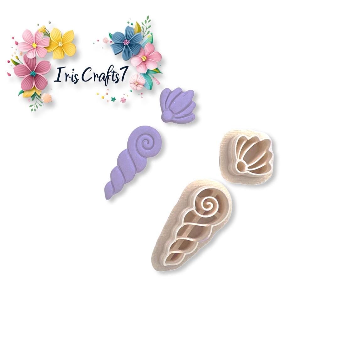 Seashells Combo Polymer Clay Cutter - Earring Making - Handmade ...