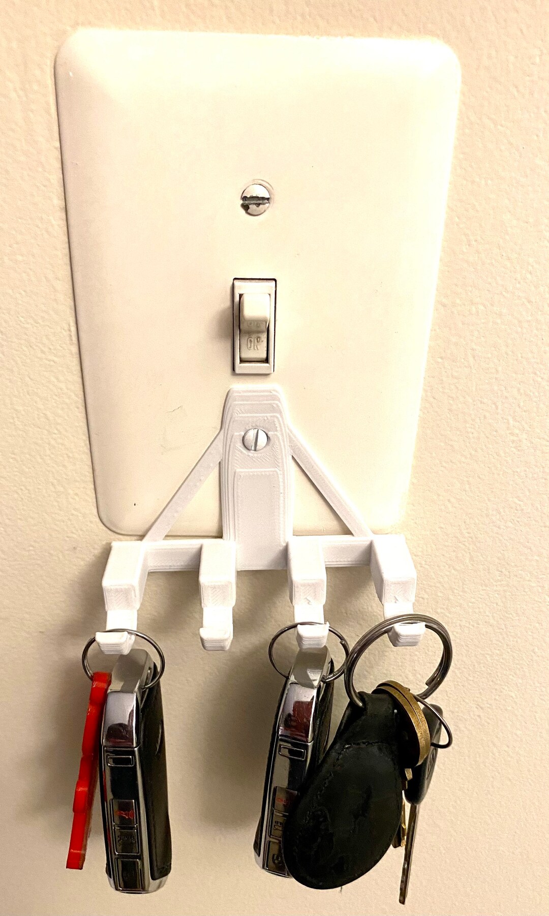 Multi-use Hooks That Easily Mount on Light Switch Panel to Conveniently ...