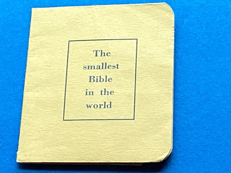The Smallest Bible in the World - Etsy