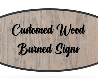 Personalized Wood Burned Sign, Custom Wood Burned Sign, Custom Rustic ...