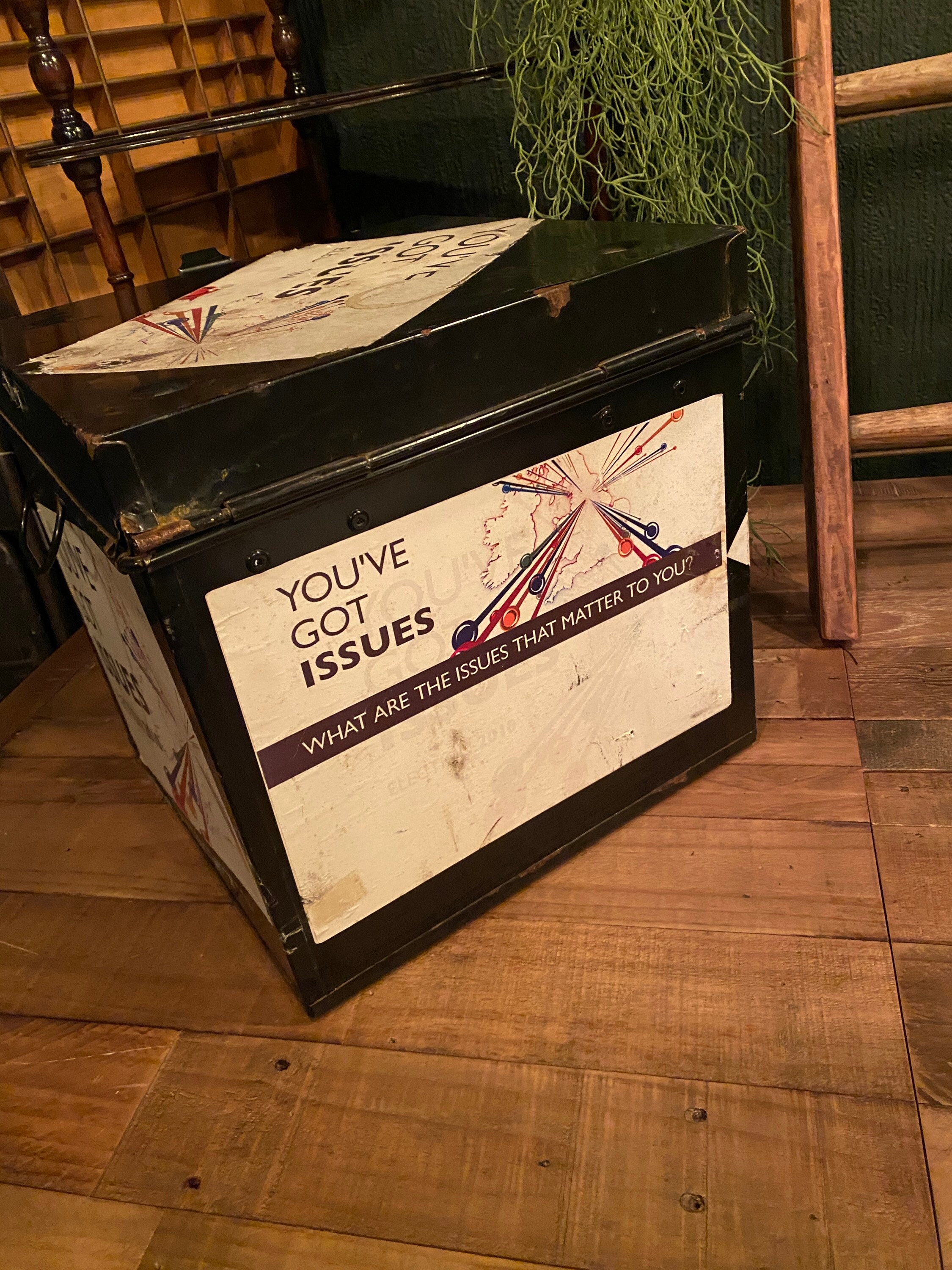 Medium, Vintage, Galvanized, Ballot Box, Election Ballot Box ...