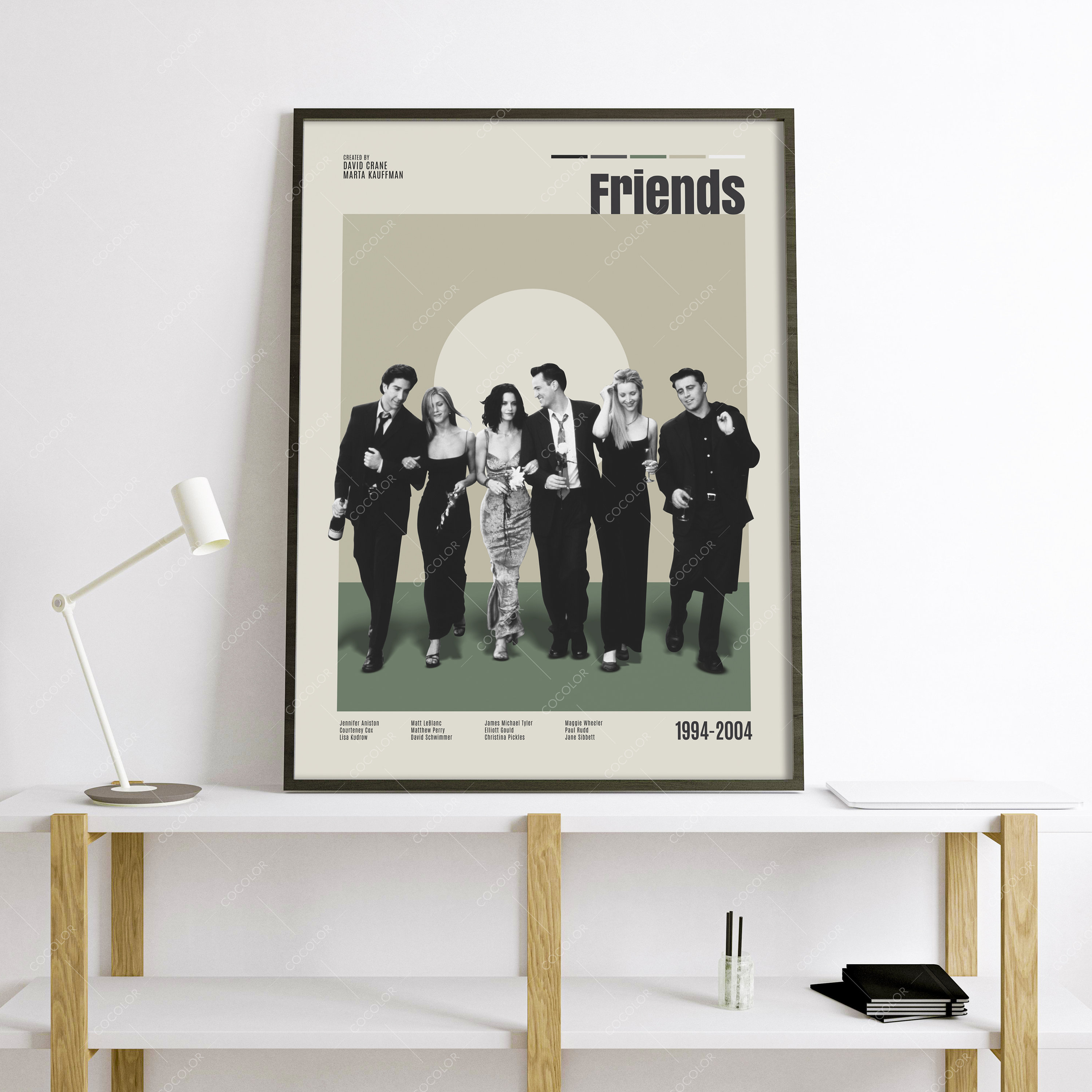 Friends, TV Show Poster, Retro Movie Poster, Vintage
