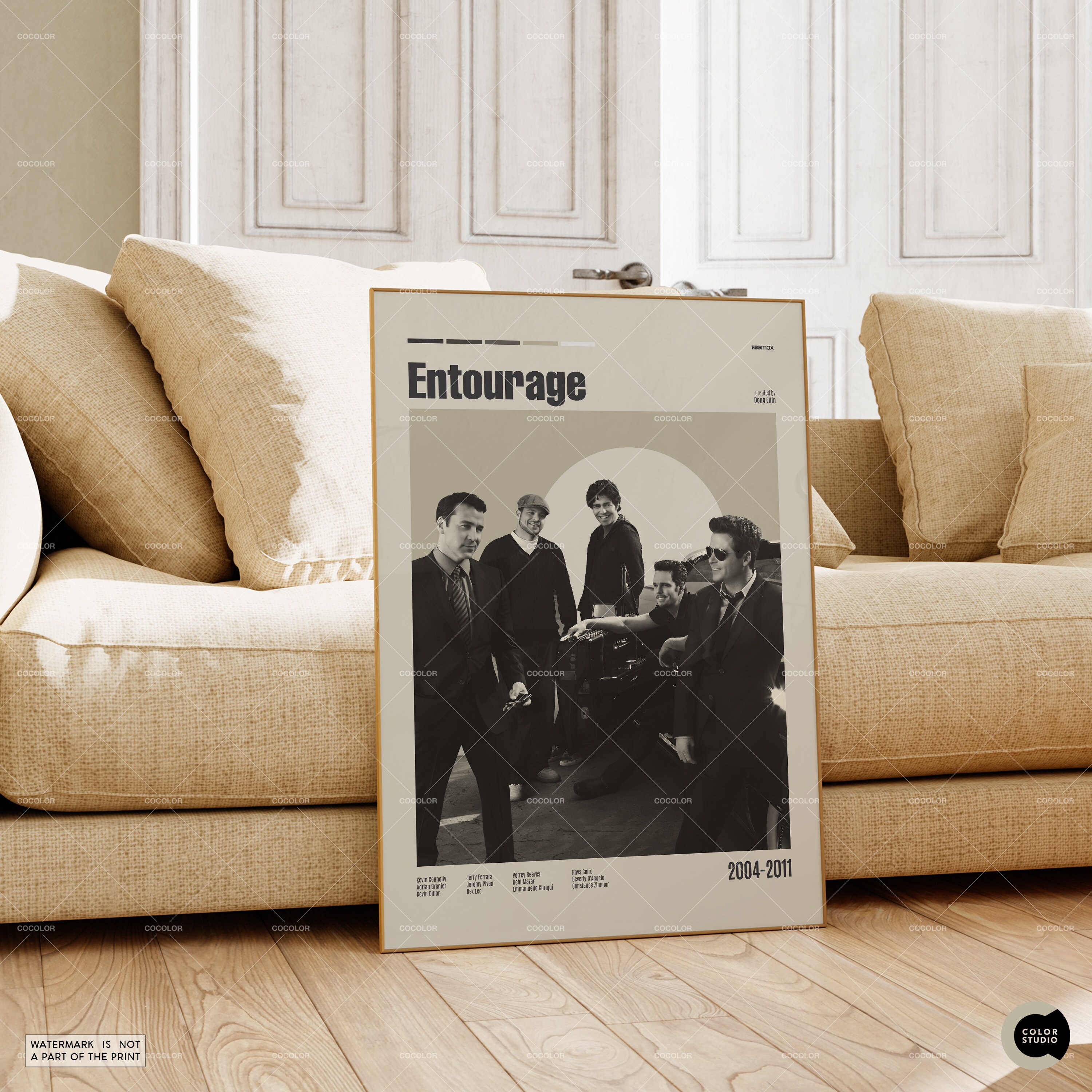 Entourage, Doug Ellin, Retro Modern Movie Poster, Vintage Inspired ...
