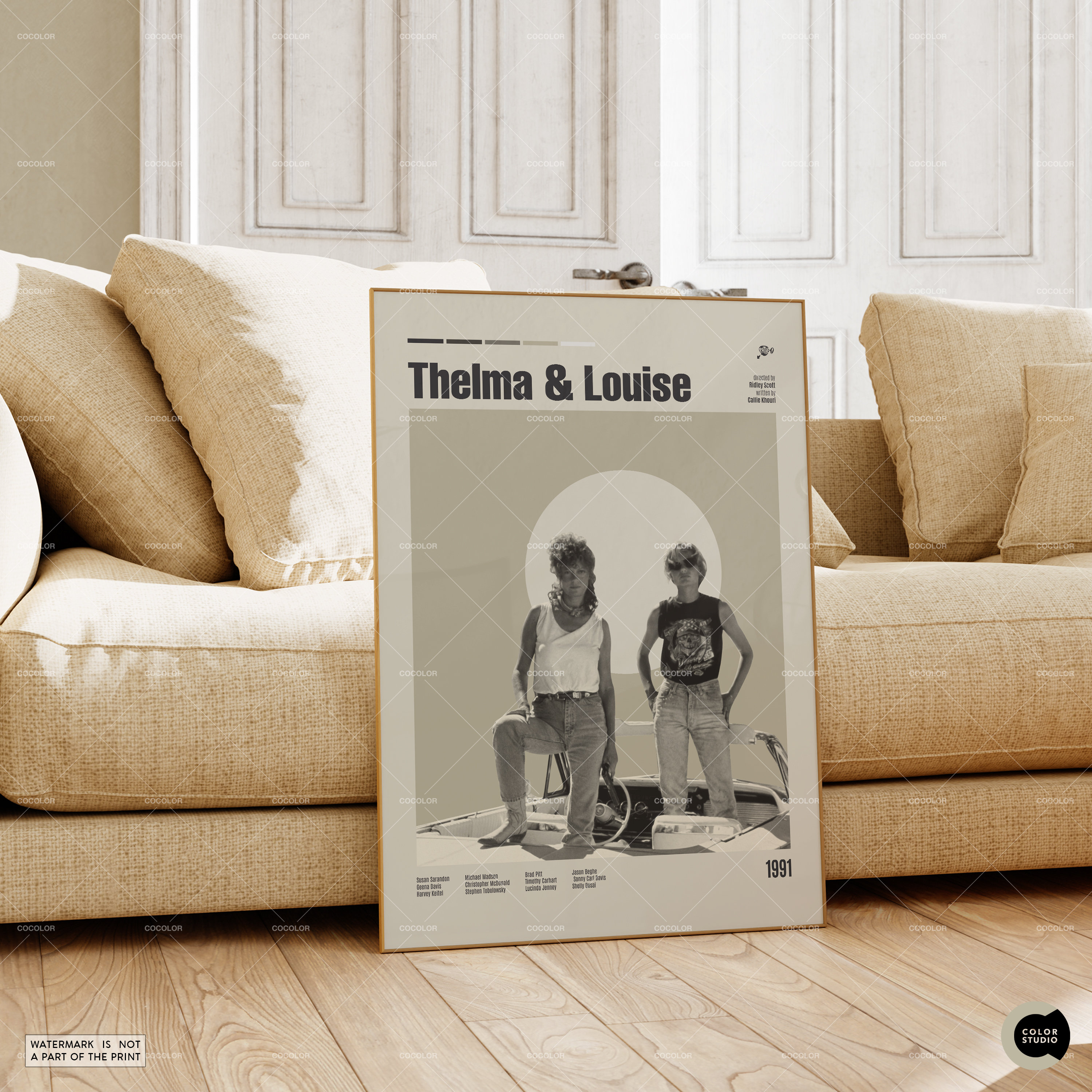 Thelma & Louise, Ridley Scott, Midcentury Movie Poster, Vintage ...