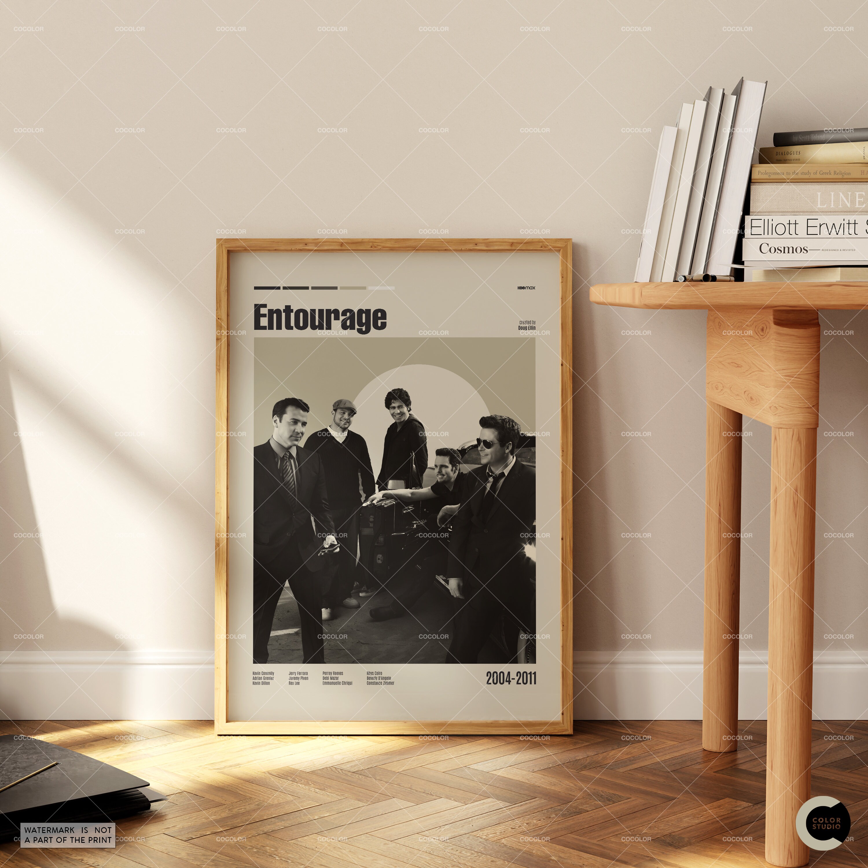 Entourage, Doug Ellin, Retro Modern Movie Poster, Vintage Inspired ...