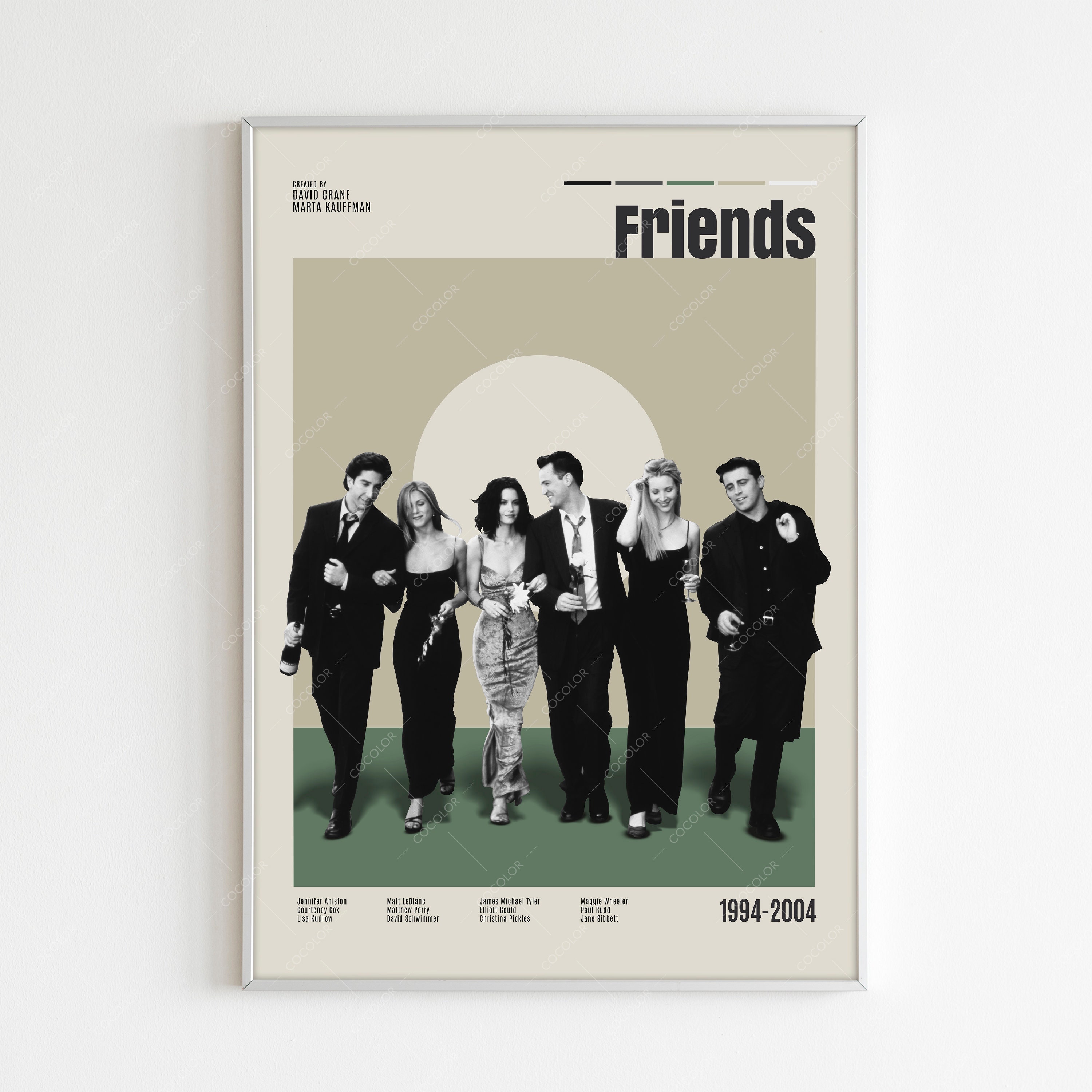 Friends, TV Show Poster, Retro Movie Poster, Vintage