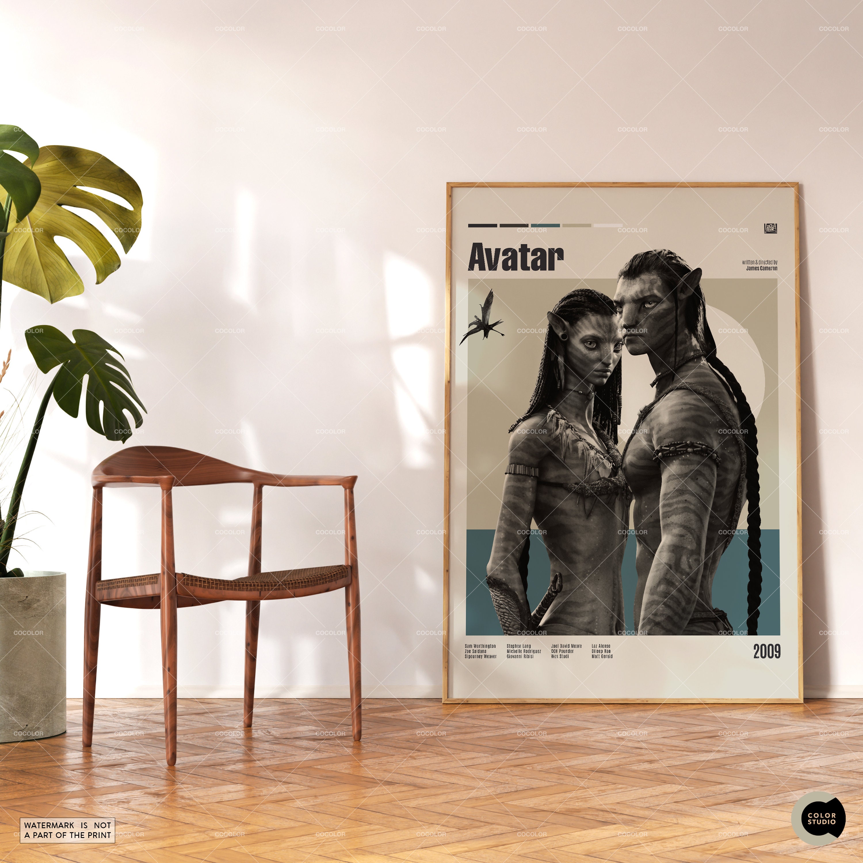Avatar, James Cameron, Vintage Movie Poster, Retro Modern Poster ...