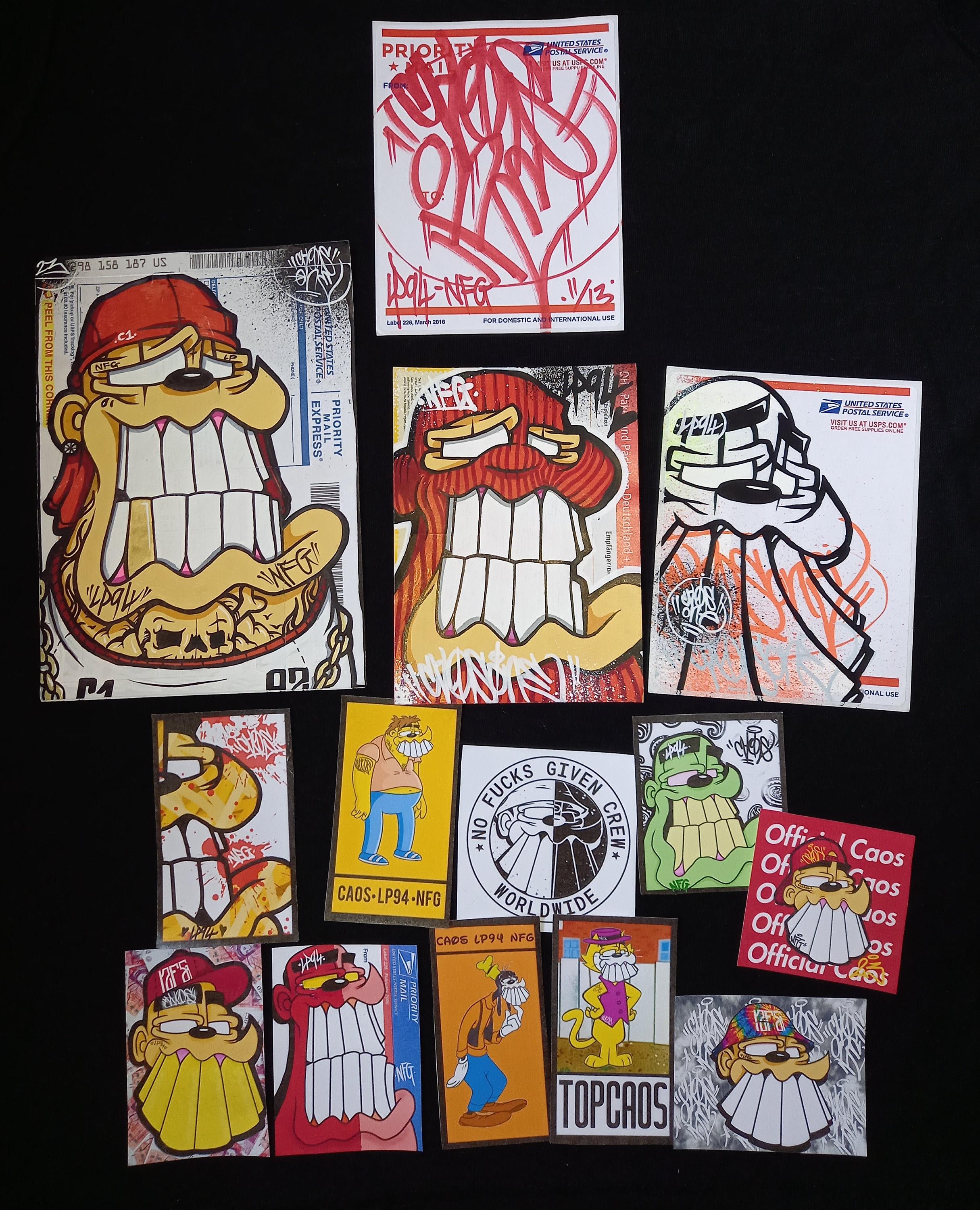 Graffiti Characters Stickers By Wizard