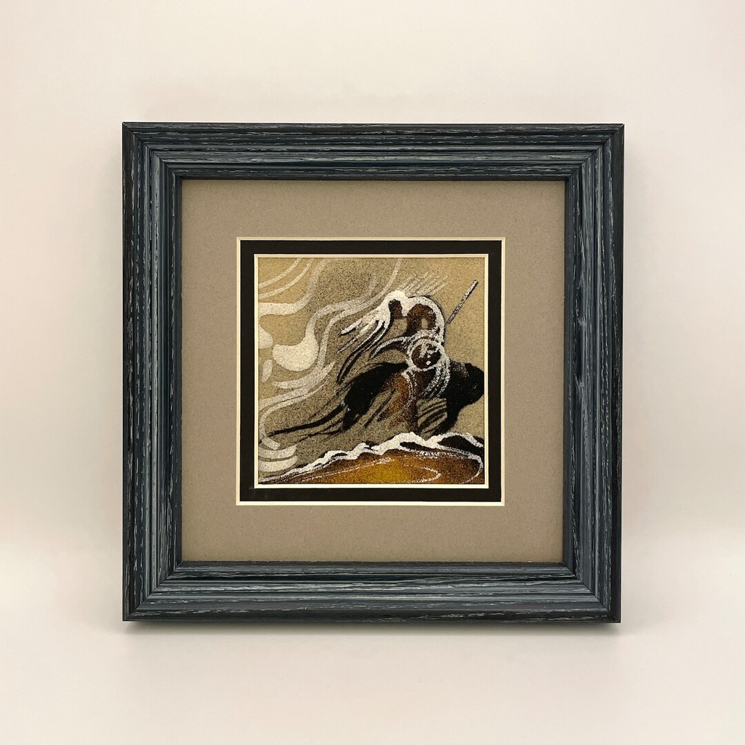 Navajo Sand Painting by Michael Watchman 7" X 7"/native American/navajo ...