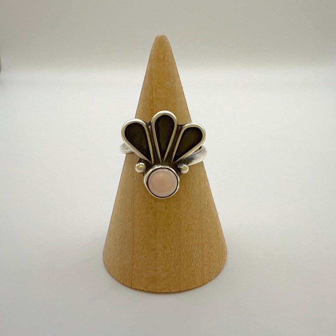 Pink Conch Shell Ring Adjustable/authentic/native American/navajo ...