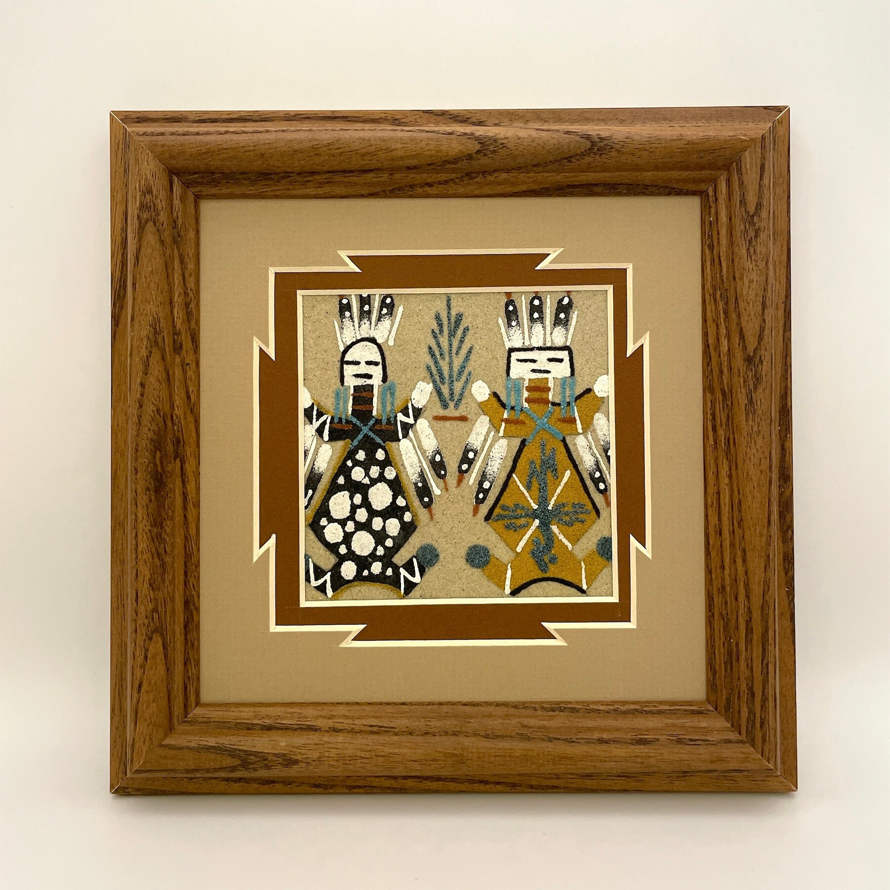 Navajo Sand Painting by Glen Nez 8 X 8/native American/navajo/handmade ...