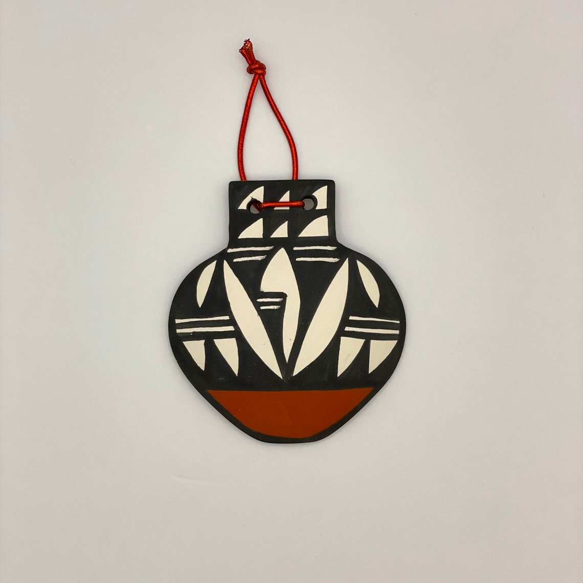 Native American Acoma Ornament A16/handcrafted/handpainted/pottery ...