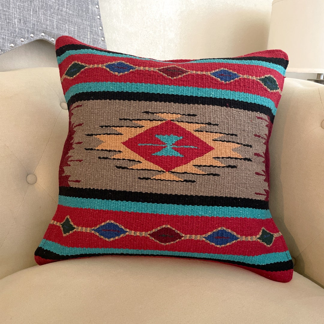Southwest Handwoven Zapotec Pillow Cover Style 9/southwestern/home ...