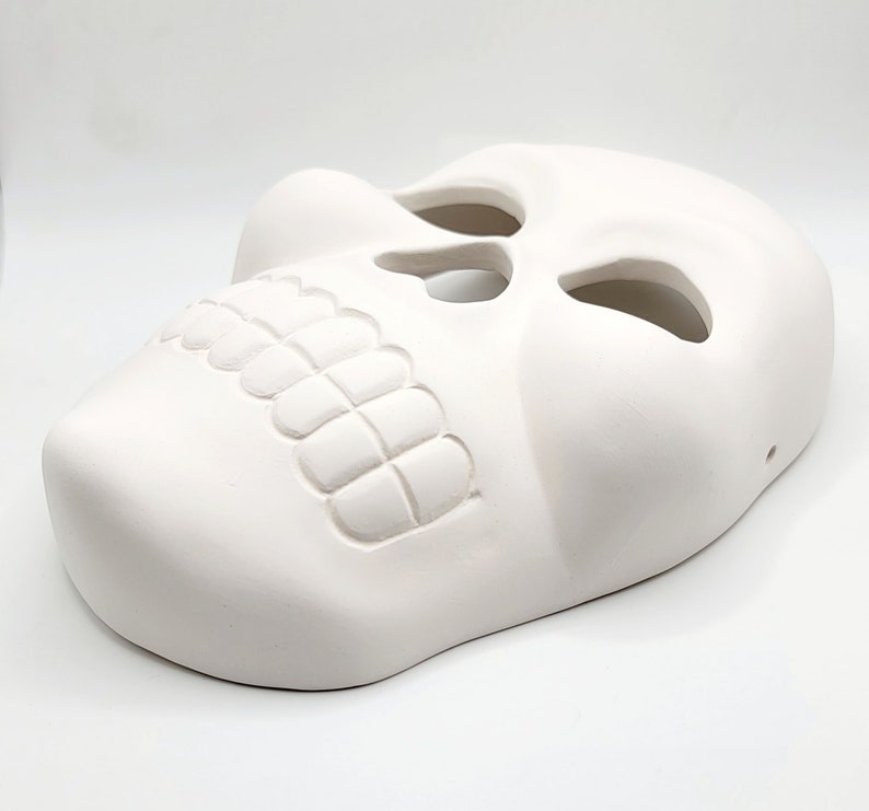 Ceramic Skeleton Day of the Dead Mask Paint Your Own Pottery - Etsy