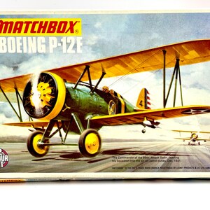 1973 Matchbox 1:72 Scale boeing P-12e Model Kit PK-3 Military Aircraft ...