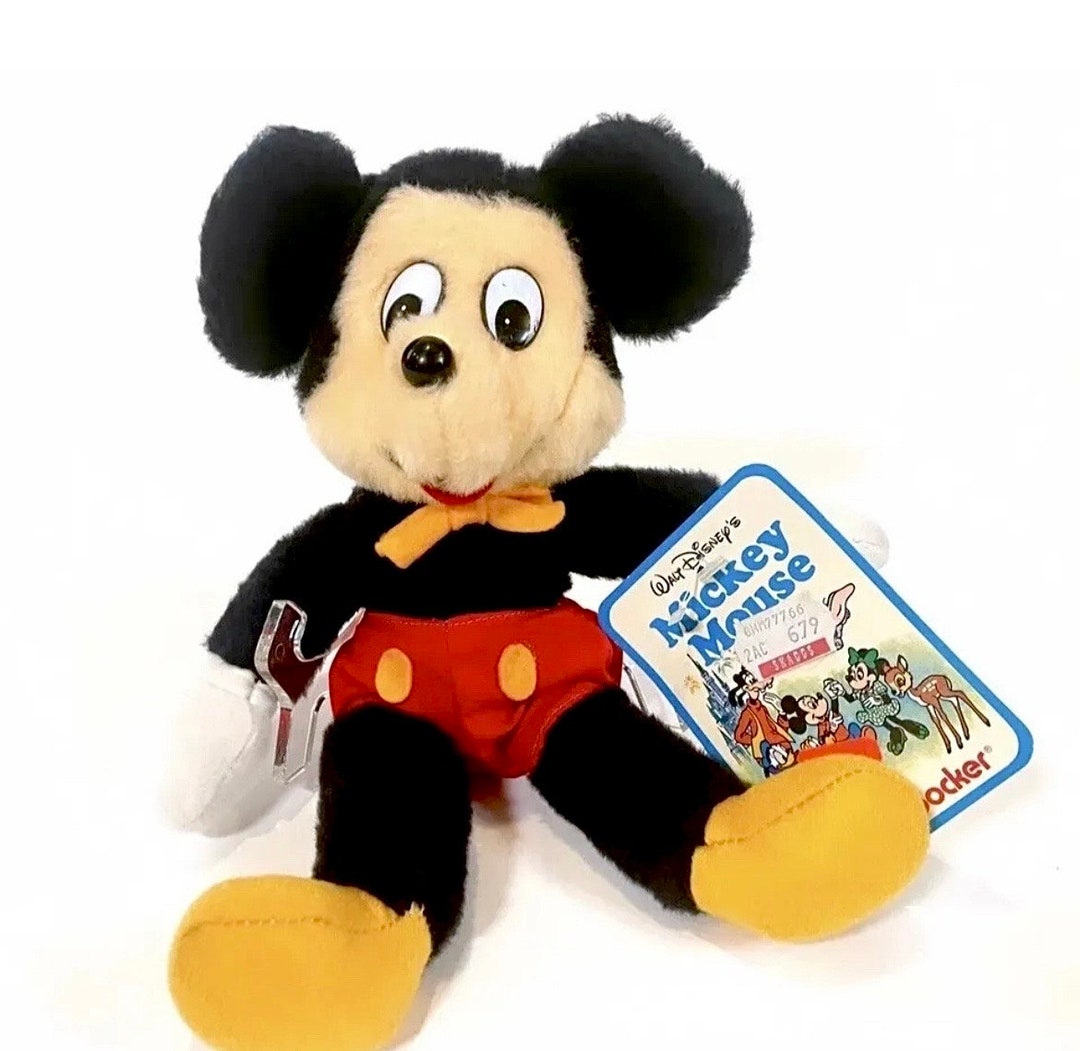Vintage Mickey Mouse Plush 13” Walt Disney 1970s Knickerbocker NEW With ...