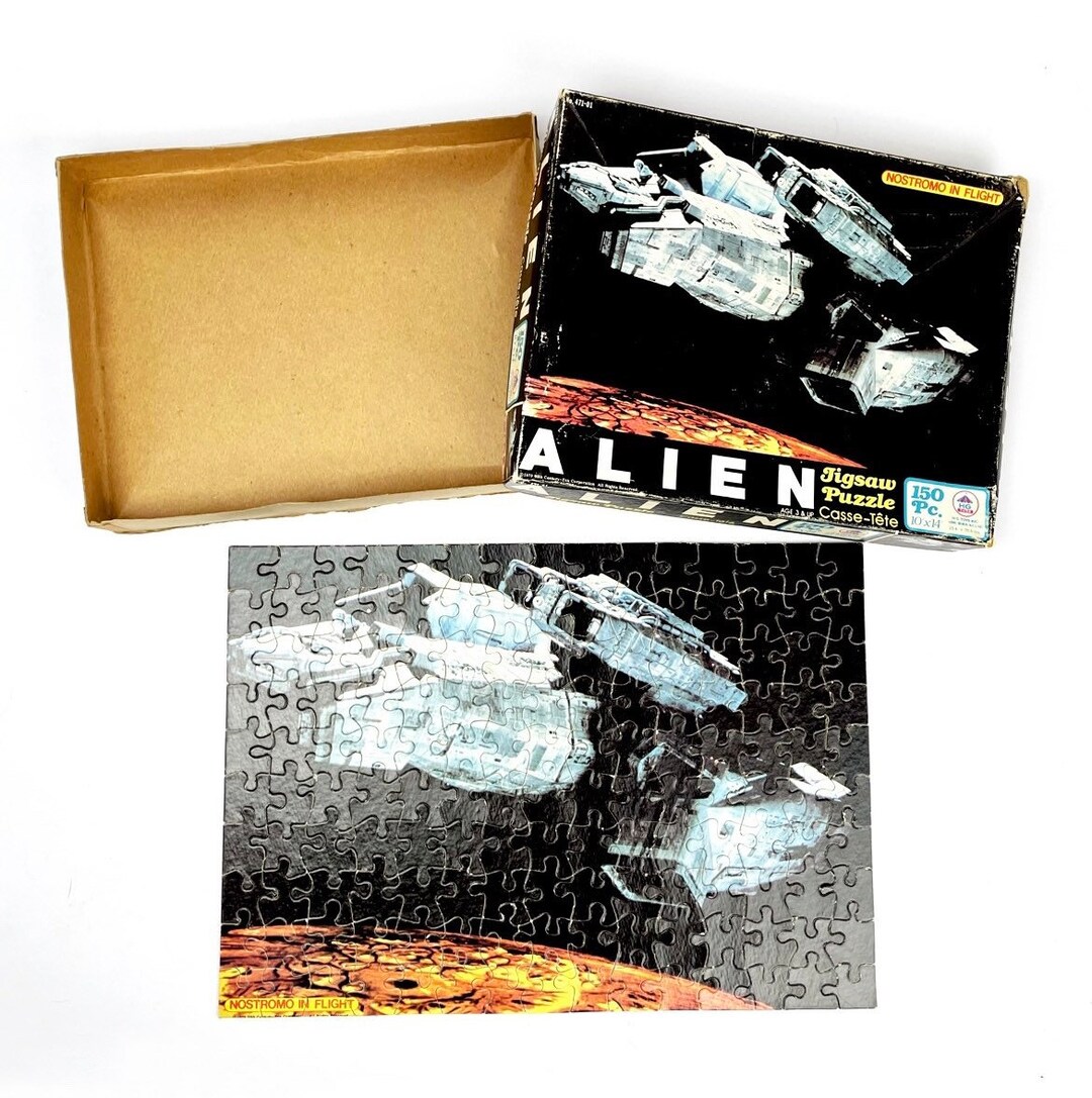 Vintage 1979 ALIEN Jigsaw Puzzle nostromo in Flight 150 Pieces 10x14 ...