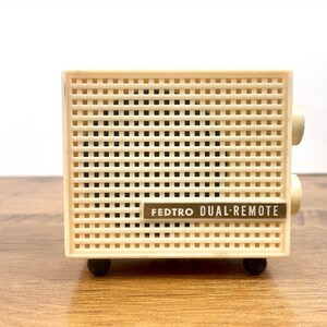 Vintage Fedtro TV Radio Personal Dual Remote Control Extension Speaker ...