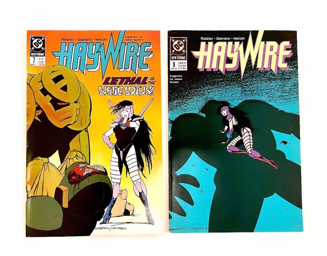 DC Comics HAYWIRE #7 #9 VGC Board & Sleeve (1989) Suggested for Mature ...
