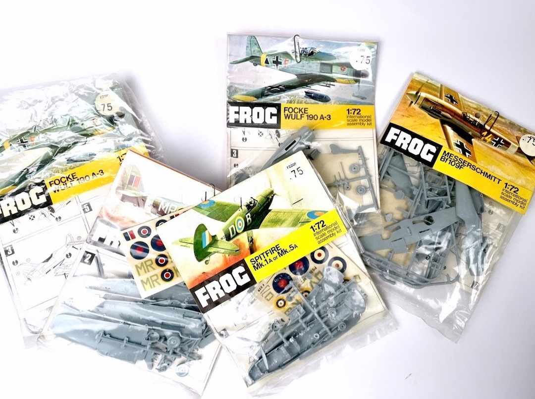 Vintage FROG Aircraft Model Kits 1960s | Unassembled Scale Models - Etsy
