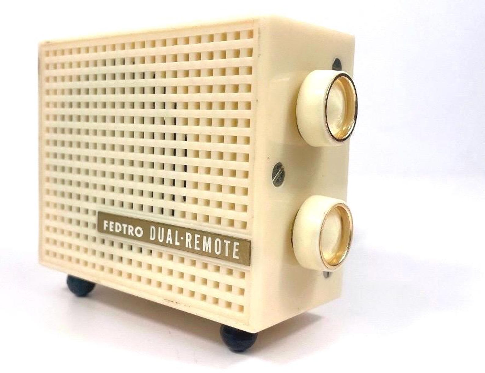 Vintage Fedtro TV Radio Personal Dual Remote Control Extension Speaker ...