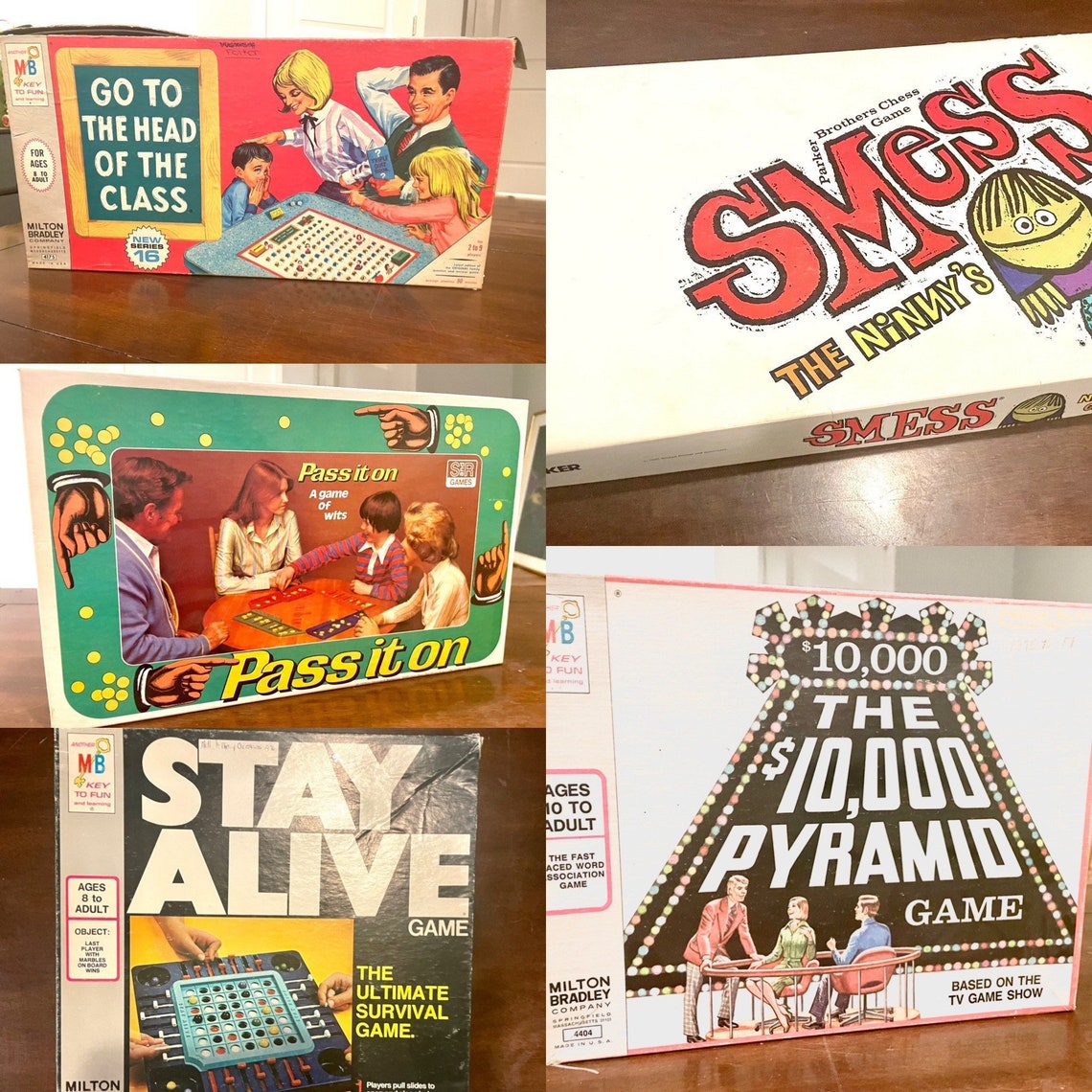 1970s Board Games the 10000 Pyramid Game Smess Stay Alive - Etsy
