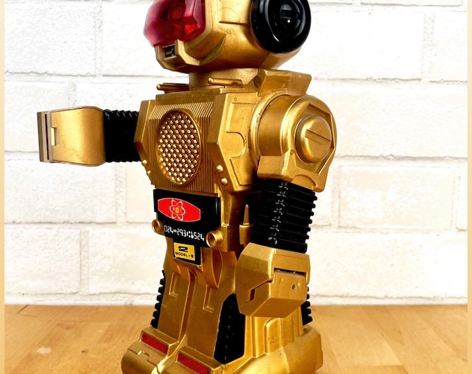 Vintage Magic Mike Robot in Gold | He Speaks! Model B 1980s - Etsy