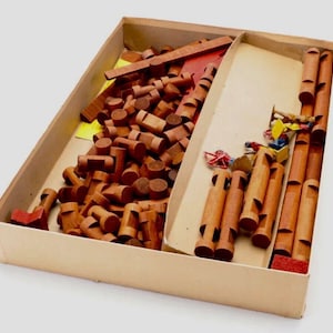 3 Full Sets! Antique Wooden Lincoln Logs| 4F | 3LF | 1L | Very RARE! - Etsy