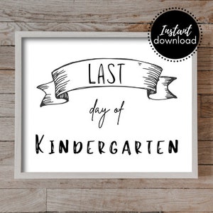 First and Last Day of School Signs, Back to School, End of Year ...