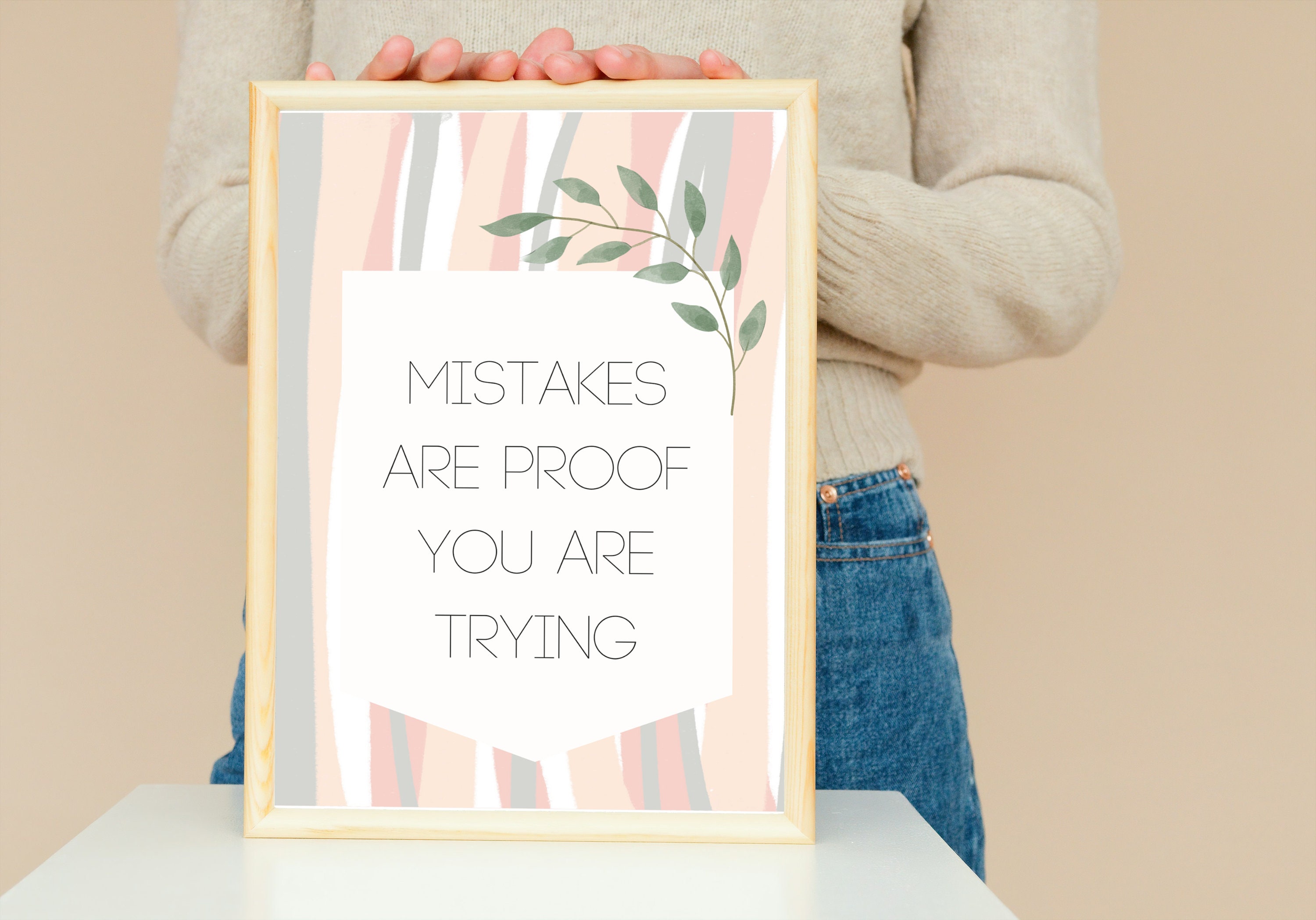 Inspirational Classroom Posters Teacher Back to School Boho Growth ...