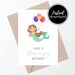 Mermaid Happy Birthday Card, Printable Funny Birthday Card, Instant ...