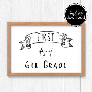 First and Last Day of School Signs, Back to School, End of Year ...