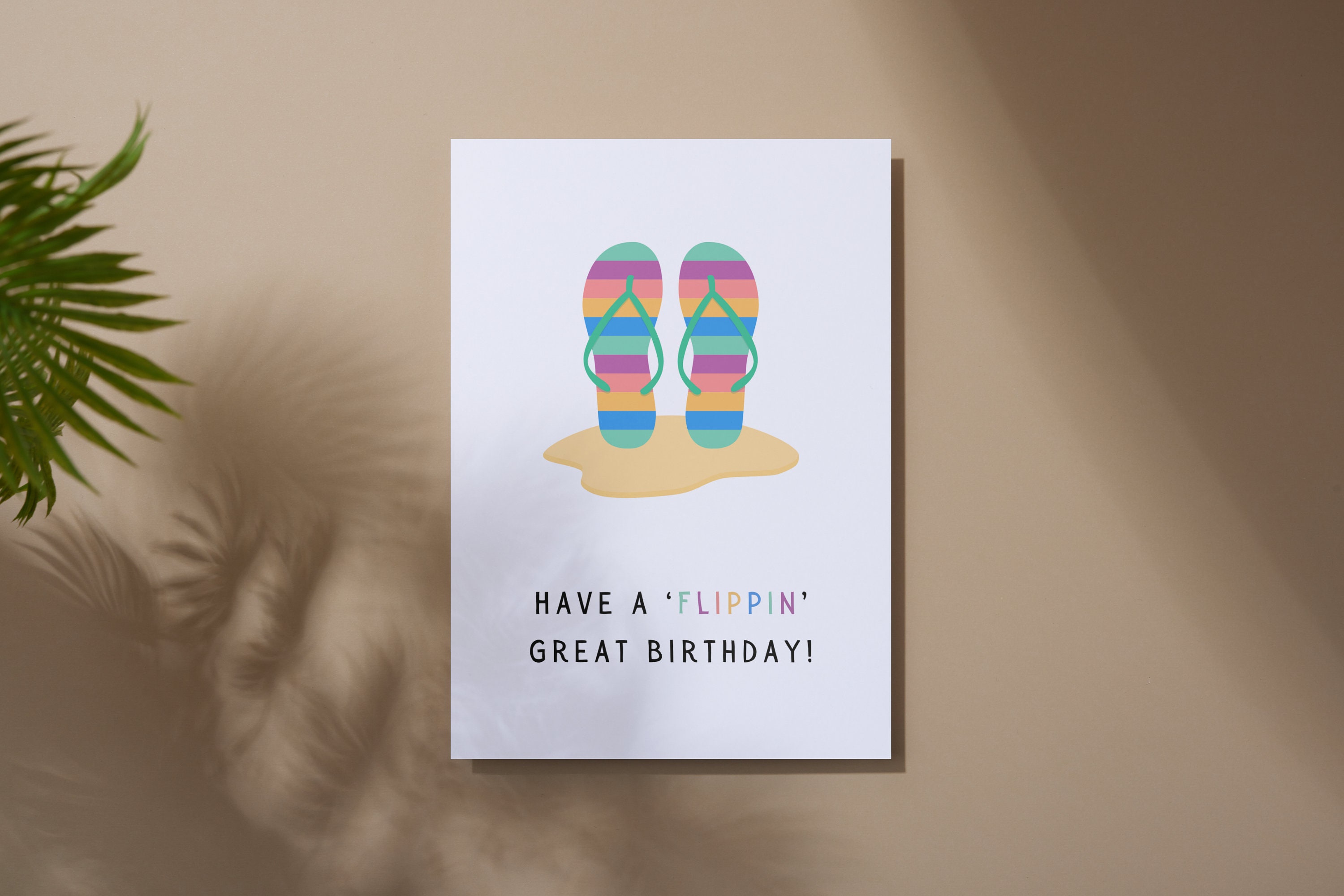 Flippin Happy Birthday Card, Printable Funny Birthday Card, Instant ...
