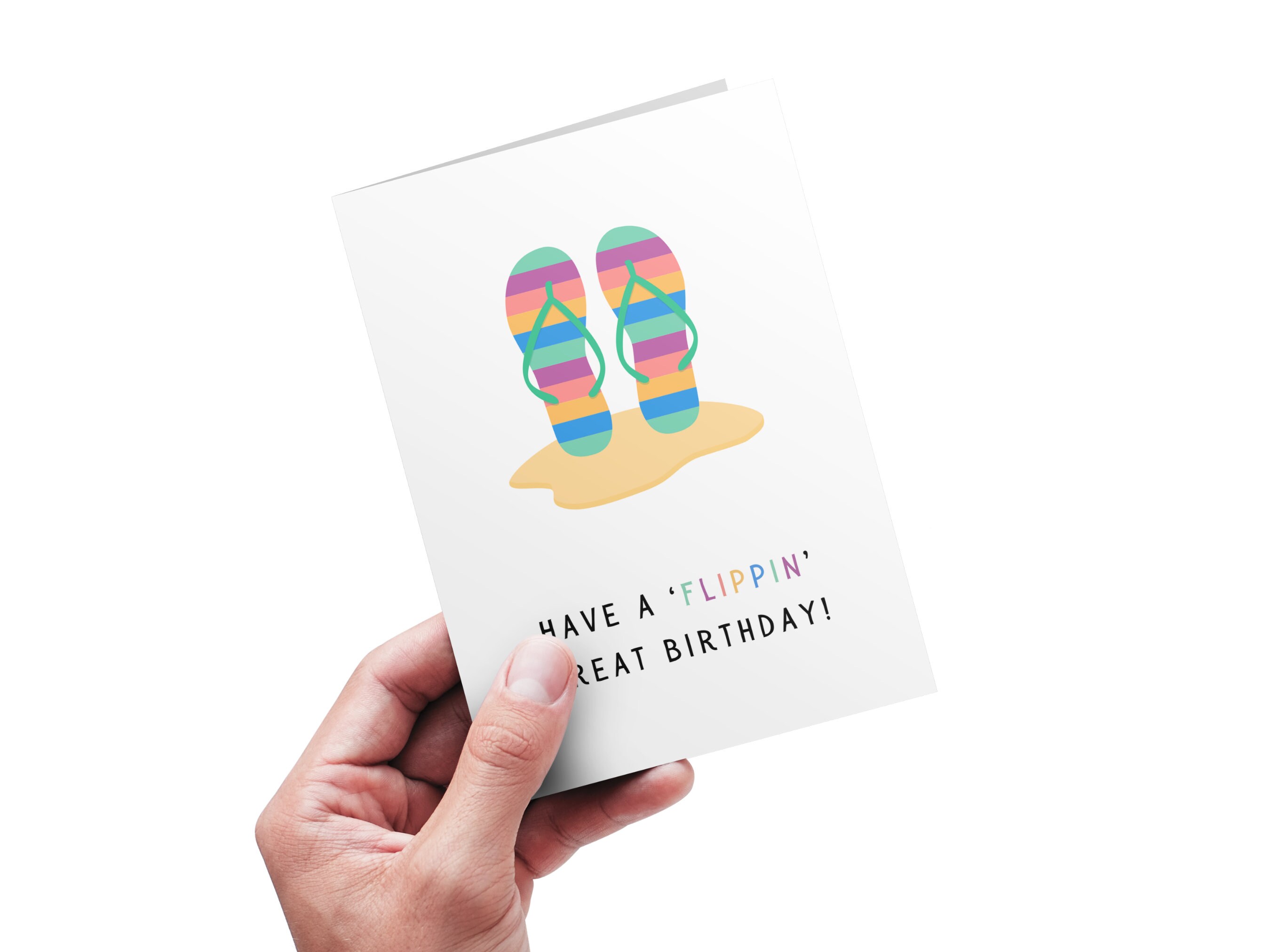 Flippin Happy Birthday Card, Printable Funny Birthday Card, Instant ...