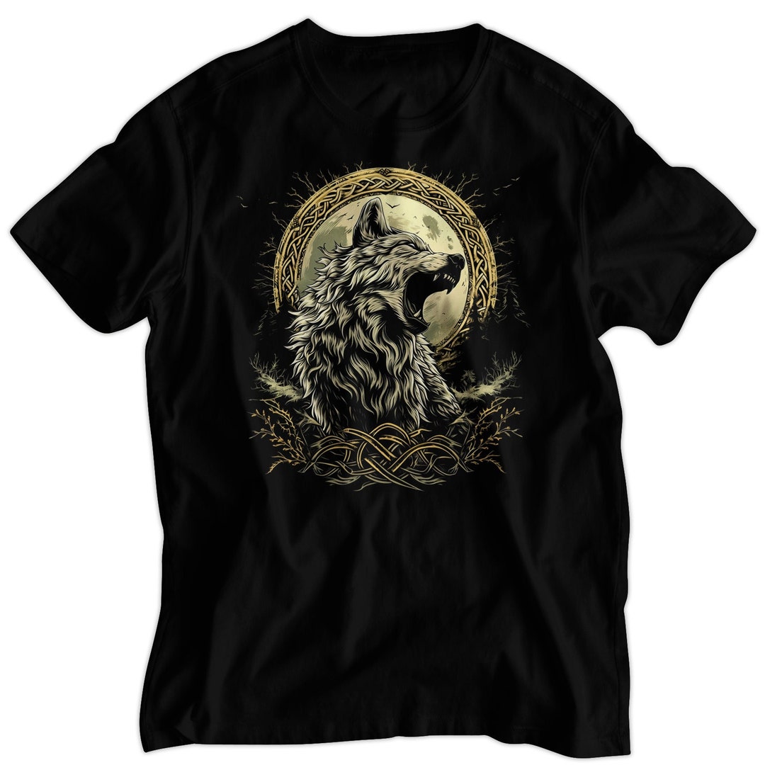 Nordic Wolf Viking Symbol T-shirt Fair Traded High Quality, Perfect ...