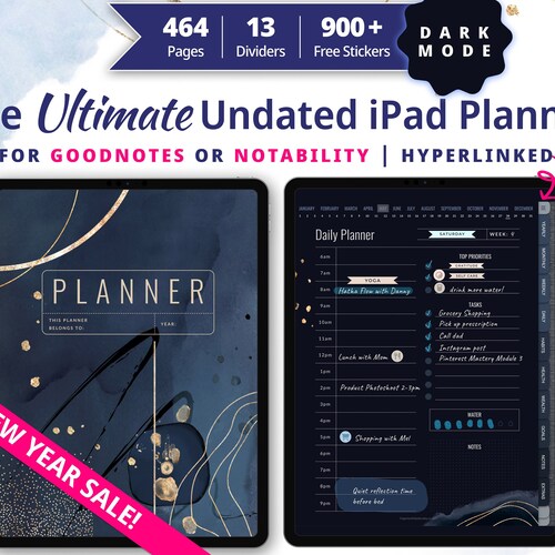 Digital Planner Dark Mode for Goodnotes/notability - Etsy