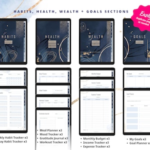 Undated iPad Planner Bundle for Goodnotes or Notability | All in One ...