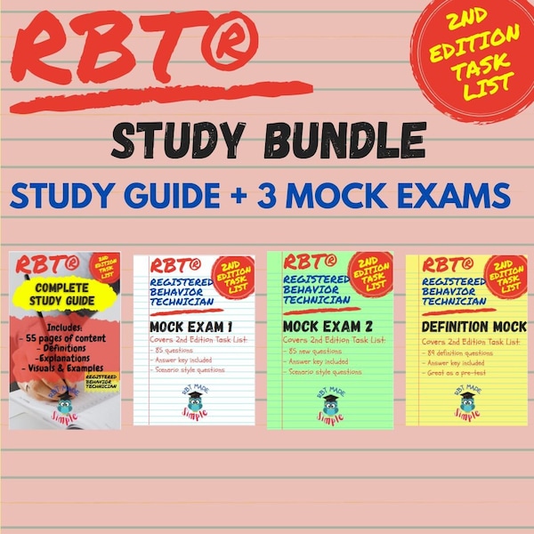 Rbt Study Guide - Etsy