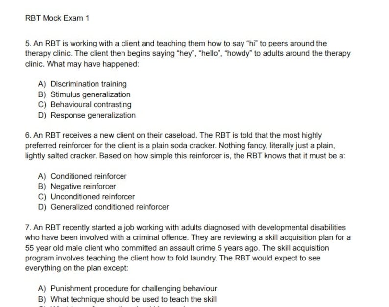 RBT Study Guide and Mock Exams | 3 RBT Mock Exams | Study Guide | 2nd ...