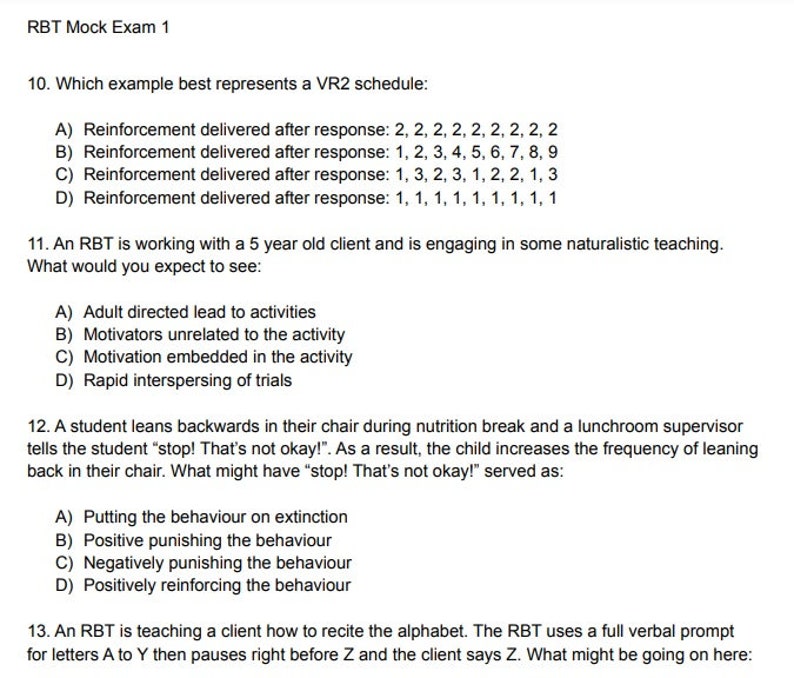 Paquete de estudio del examen RBT / 3 exámenes simulados RBT / Guías de ...